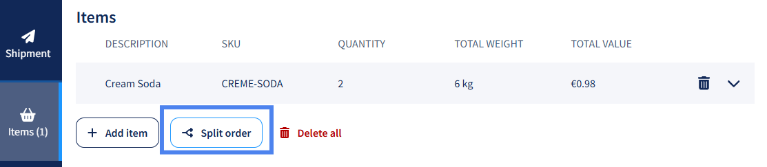 How to split orders – Sendcloud Help Centre
